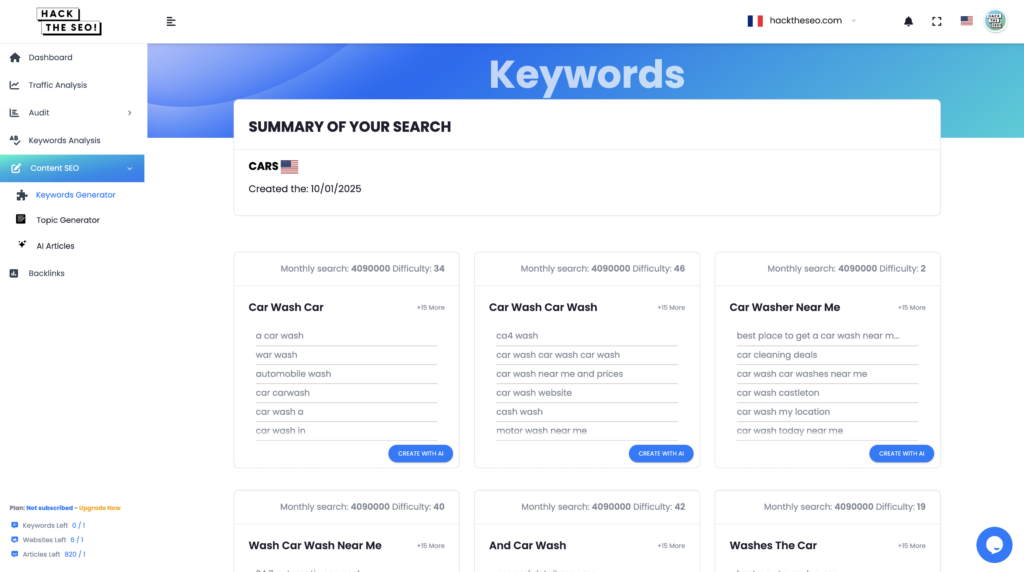 Unlock Smarter SEO with Our AI Keyword Research Tool 2025